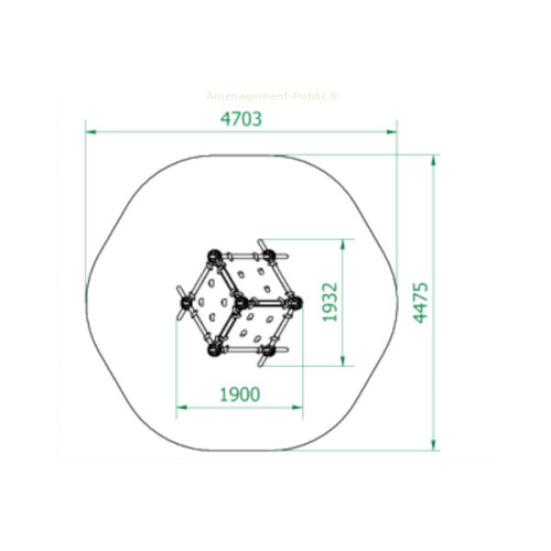 Cube d'escalade Box Initiation pour aires de jeux